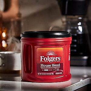 Folgers House Blend Medium Roast Ground Coffee, 25.9 Ounce (Pack of 6)