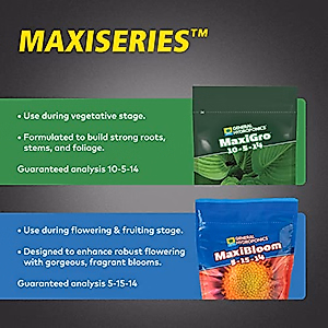 General Hydroponics MaxiGro Plant Food For Vigorous Growth, 2.2 lb