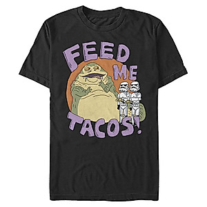 Star Wars Men's Warner Bros Amortentia Premium Soft Hand Solid Tee, BLACK, small