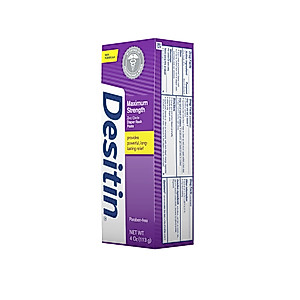 Desitin Maximum Strength Diaper Rash Paste 4 oz tube (Pack of 6)