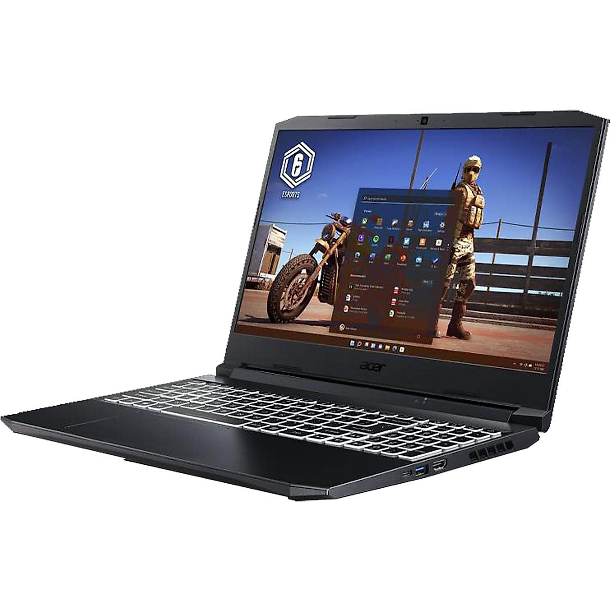 acer Nitro Gaming Laptop i9-11900H, 64GB RAM, 2TB PCIe SSD, NVIDIA GeForce RTX 3060 6GB, 15.6" FHD 144Hz IPS, 4-Zone RGB Backlit, Webcam, WiFi 6, Ray Tracing, Win 11 Home, Black