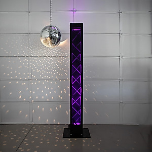 Scrim FX 2.5m x 290mm Black Truss Cover - also Fits 8ft x 12in Box Truss - Spandex Truss Sock - Easy Installation Pull Over Truss Scrim