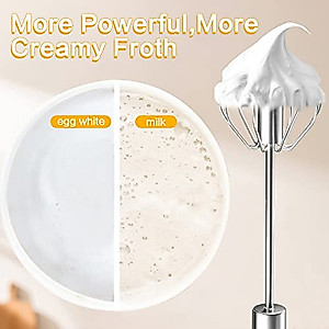 AmasSmile® Stainless Steel Easy Whisk Frother, Semi Automatic Hand Push Whisk with Greater Mixing Power, Multipurpose as Coffee Frother, Egg Beater, Whisker, Stirrer(12in)