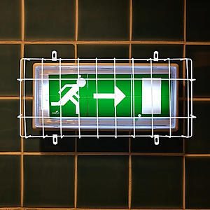 4pcs Emergency Light Protection Wire Guard for Emergency Signal Light Wall Emergency Signal Light Wire Guard Wire Guard for Signal Light Wall Signal Light Wire Guard