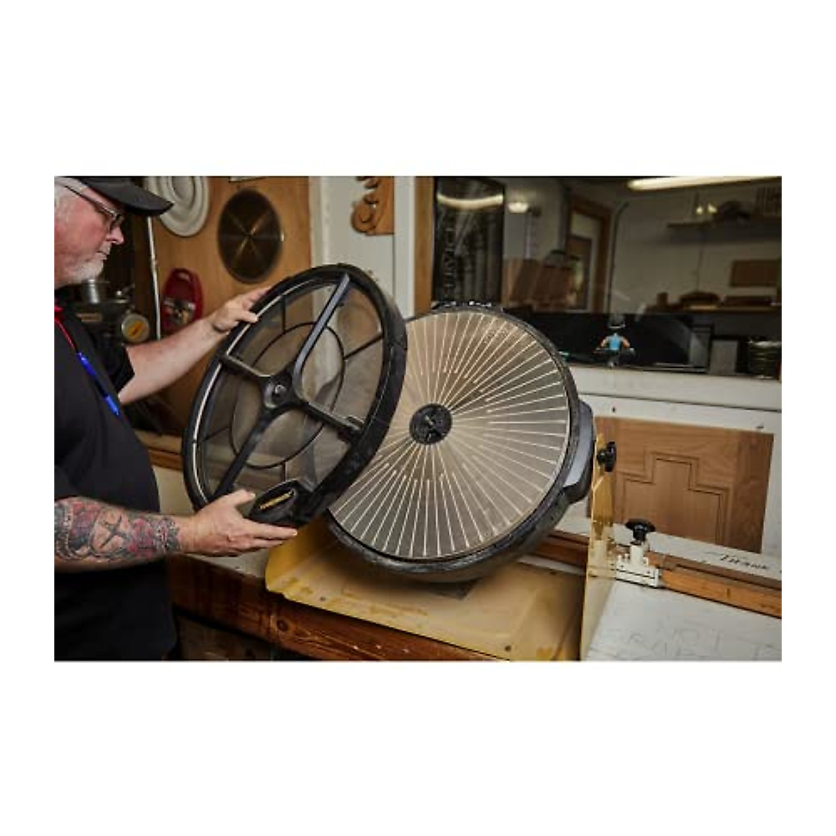 Powermatic PM1250 Electrostatic Air Filtration System, 0.1 Micron Filter, 754 CFM, 1Ph 120V (1791331), Yellow