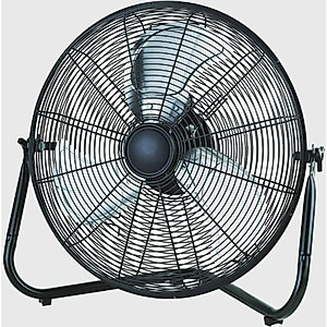 Mainstay SFC1-500B 20" 3-Speed 360 Degree Rotation with manual control High Velocity Floor Fan (Black).