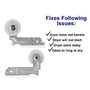 Dryer Idler Pulley DC93-00634a -(Fixes No Spin) Exact Compatible with Samsung DC97-07509b AP4373659 AP6038887 AP4213616 PS4216837 PS11771601 4455850, By DR Quality Parts