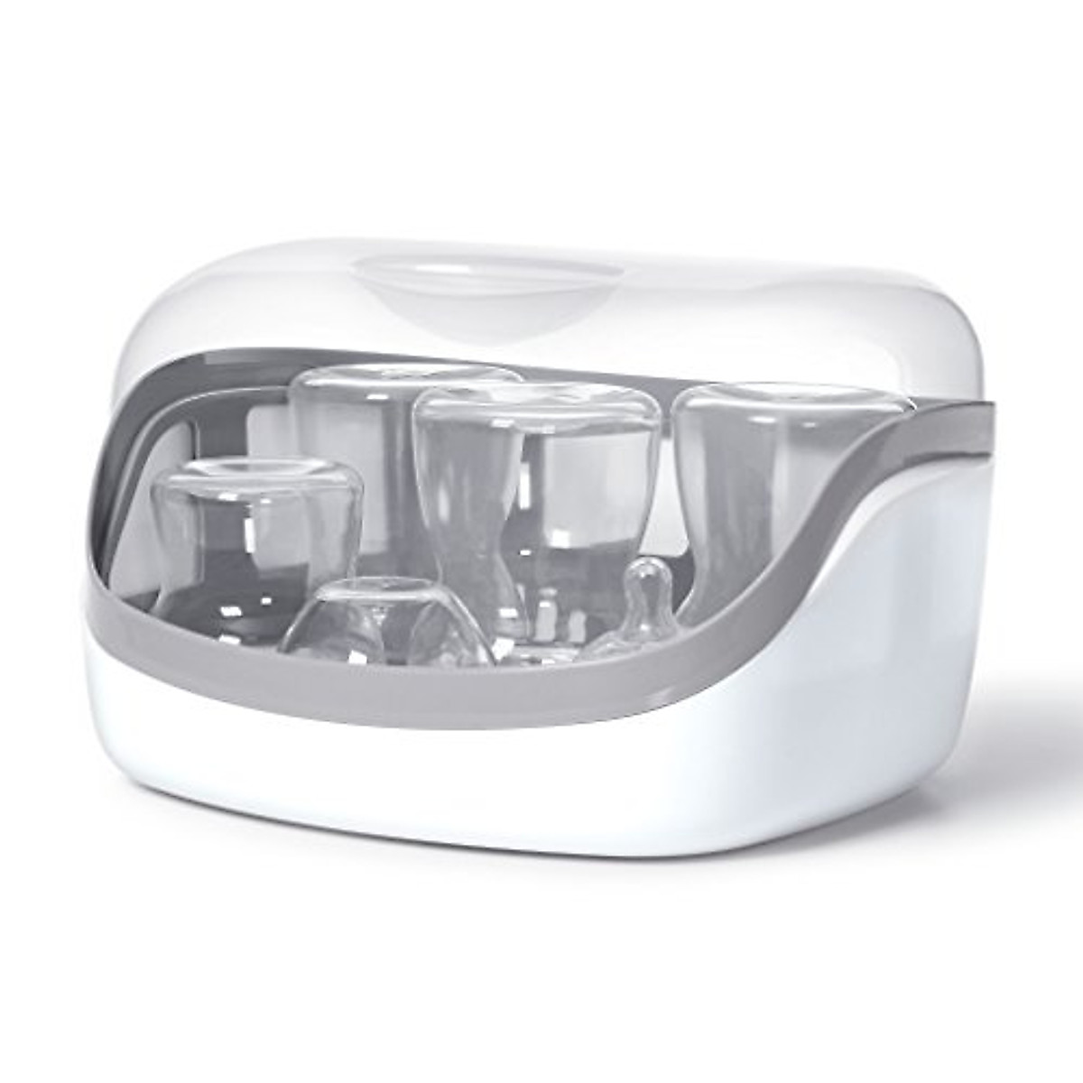 Chicco NaturalFit Baby Bottles All You Need Starter Set with Bottle Sterilizer, Bottle Brush, Orthodontic Pacifiers and Storage Lids