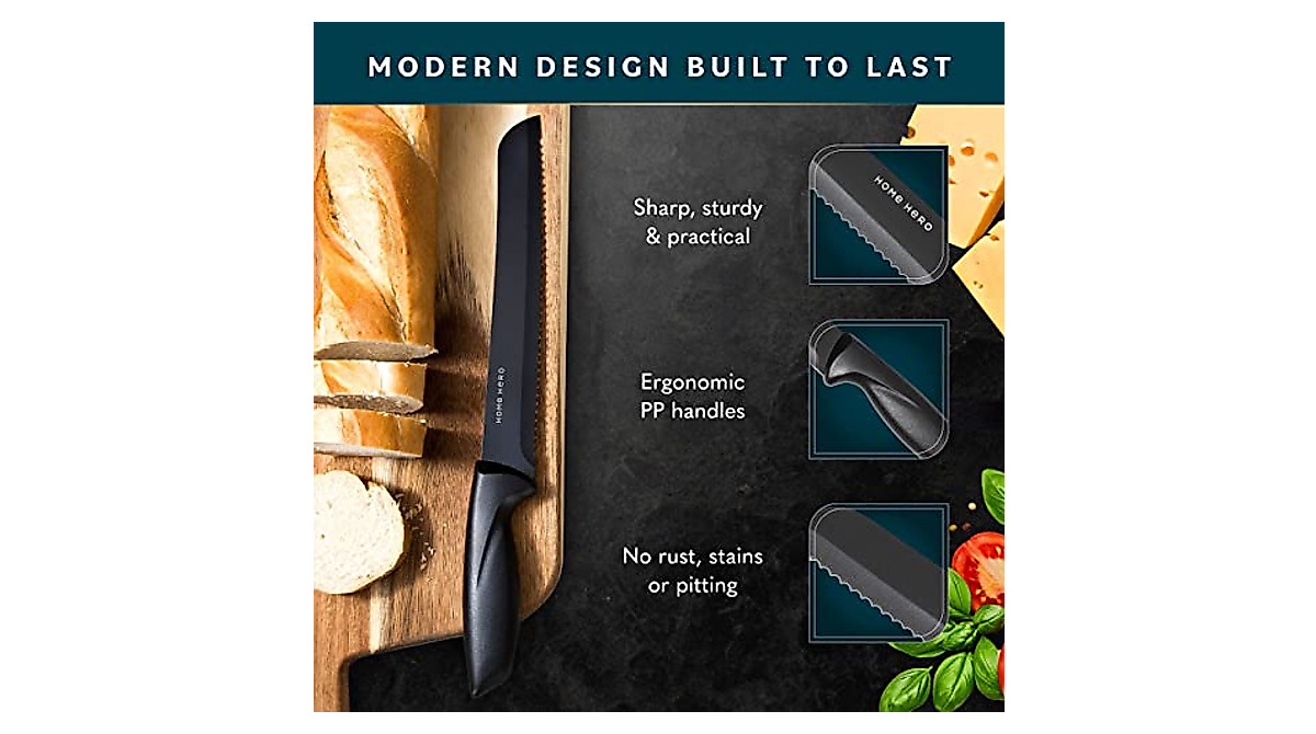 Home Hero 17-Piece Kitchen Knife Set | Ultra-Sharp & Durable Blades
