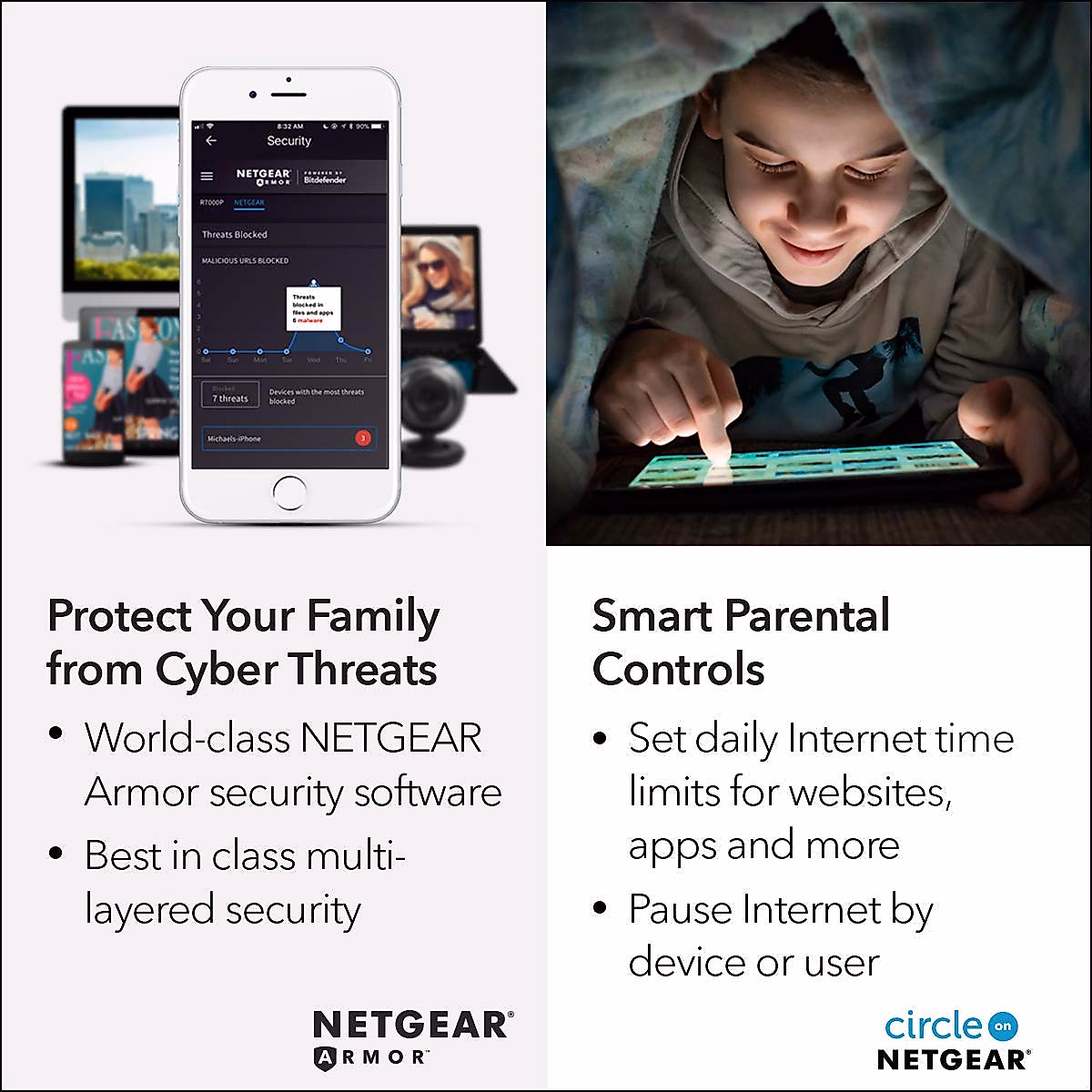 NETGEAR Orbi Voice Whole Home Mesh WiFi System - fastest WiFi router and satellite extender with Amazon Alexa and Harman Kardon speaker built in, AC3000 (RBK50V) (Renewed)