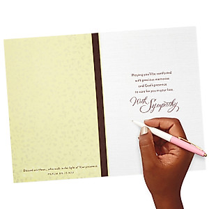 Hallmark Mahogany Religious Sympathy Greeting Card (They Leave Footprints)