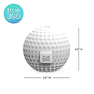 True Zoo Golf Ball Ice Mold, Dishwasher Safe Novelty Silicone 2 Inch Ice Sphere Maker for Sports Fans, Set of 1