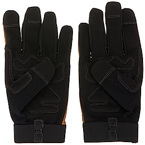 Custom Leathercraft124L Workright Flex Grip Work Gloves, Shrink Resistant, Improved Dexterity, Tough, Stretchable, Excellent Grip , Assorted