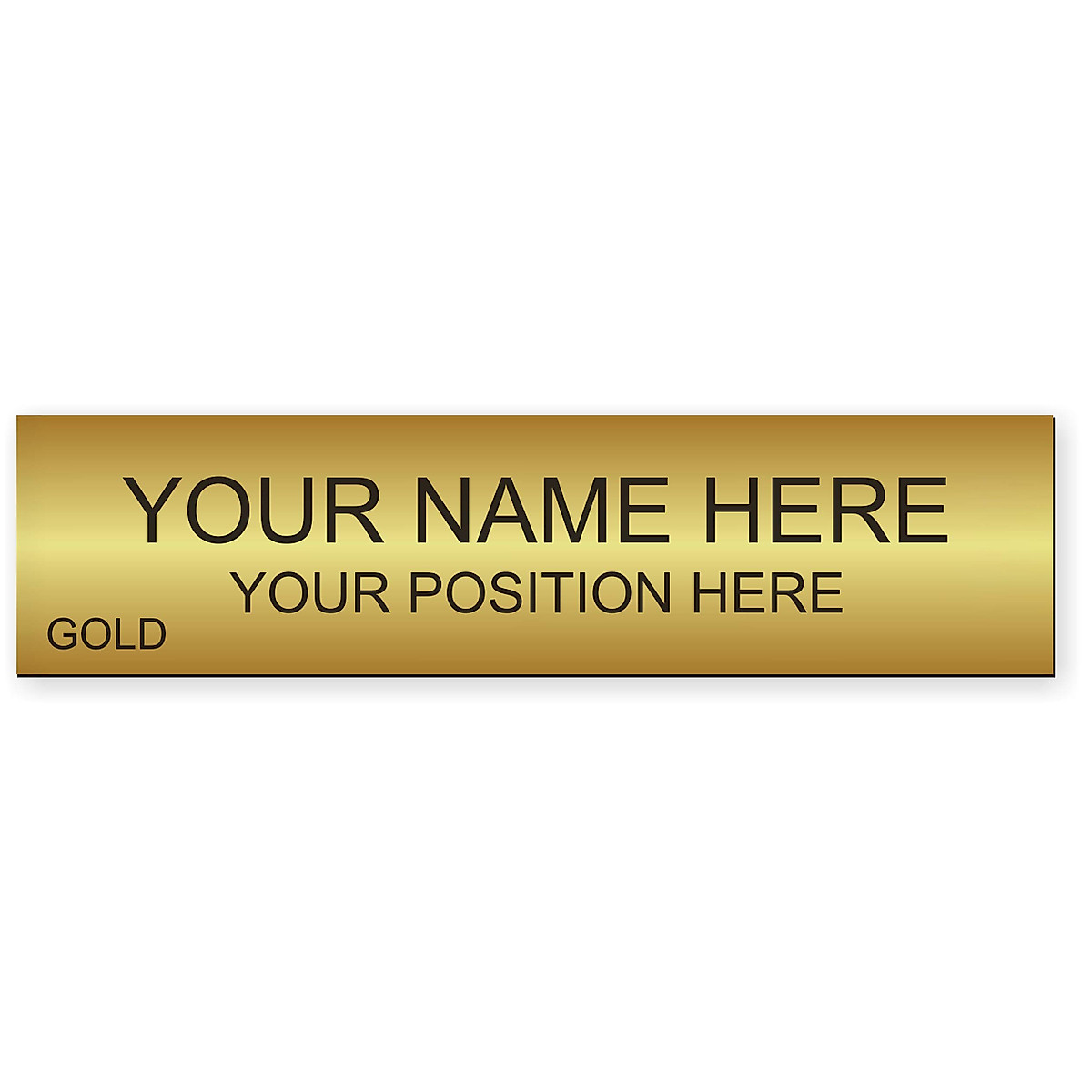 Lasercrafting Office Desk Name Plate or Wall / Door Sign - 2x8 or 2x10 - Laser Engraved Sign - CUSTOMIZE. Holder/bracket available. Choose colors and fonts. Great gift idea.