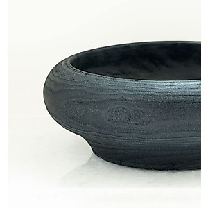 Kristin Decor Handmade Large Decorative Wooden Bowl for Farmhouse Kitchen Counter Decor or Coffee Table Decor, Black