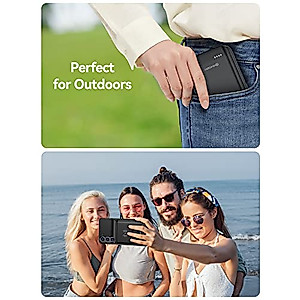 NEWDERY Galaxy S23 Plus Battery Case 10000mAh, Qi Wireless Charging, Fast Charging, Sync Data Supported, Powerful Portable Rechargeable Charger Case for Samsung S23+ 5G 6.6"(2023 Release) Black