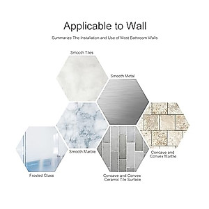 Towel Racks, Towel Rack Wall Mounted, Towel Bar, Towel Holder, Bathroom Hardware Accessory for Bath Vanity Kitchen Door Shower (Color : White, Size : 6.9in/17.5cm)