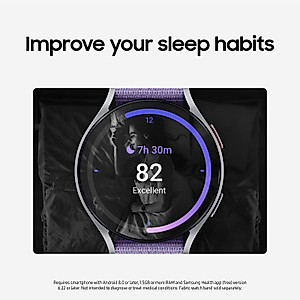 SAMSUNG Galaxy Watch 6 40mm Bluetooth Smartwatch w/ Fitness Tracker, Personalized HR Zones, Advanced Sleep Coaching, Heart Monitor, BIA Sensor, US Version, Gold (Renewed)