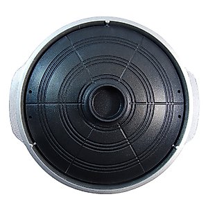 COOKKING - Korean Traditional BBQ Grill Pan, Cauldron Lid Shape - Stovetop Nonstick Indoor/Outdoor Smokeless BBQ Cast Aluminum Grill Pan