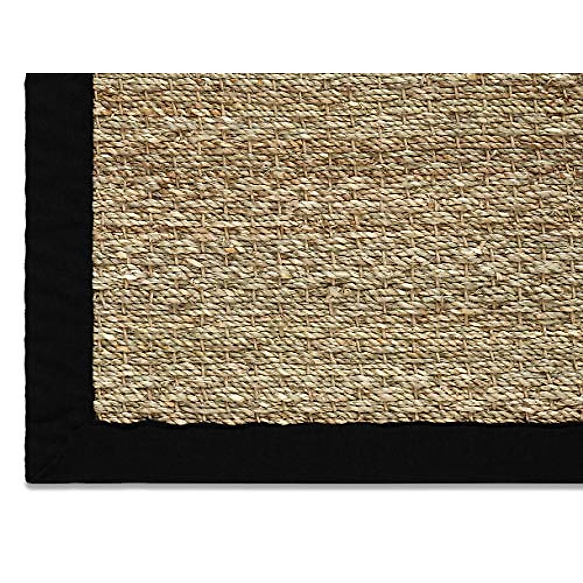 Chesapeake Seagrass Area Rug with Black border (40"x60")