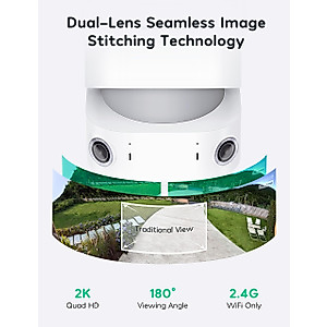 winees Baby Monitor, 1080P Indoor Camera with Audio and Night Vision, WiFi Surveillance Camera Security Home Dog Pet Monitor with App, PTZ, Motion Sensor Detection 2 Way Audio Alexa Camera