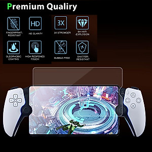 Ltezixal [2packs Screen Protector For Sony Playstation PS5 Portal 8 inch, Anti-Scratch, 9H Hardness,Touch Sensitive,Bubble Free Screen Protector for Sony Playstation PS5 Portal Handheld Game.