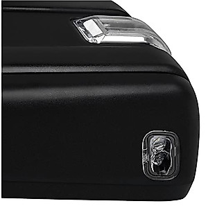 ORTUS UNI Power Heated Puddle Light turn Signal Towing Mirrors Pair (ABS,Black)