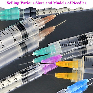 100Pack-18ga 1.5inch(38mm)Dispensing Blunt Needles,Individual Package of Injection Syringe Accessories with Luer Lock,Suitable for Refilling Liquid, Inks,Livestock and Industry