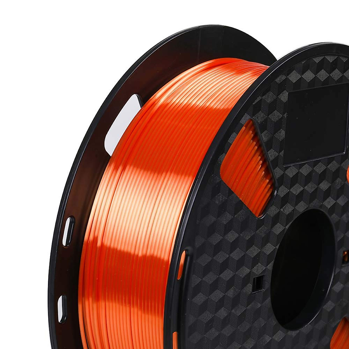 Silk Orange PLA Filament 1.75 mm 3D Printer Filament FDM Printing Materials 1KG 2.2LBS Spool Silky Shiny Shine Gold Silver Copper Green Orange PLA HZST3D