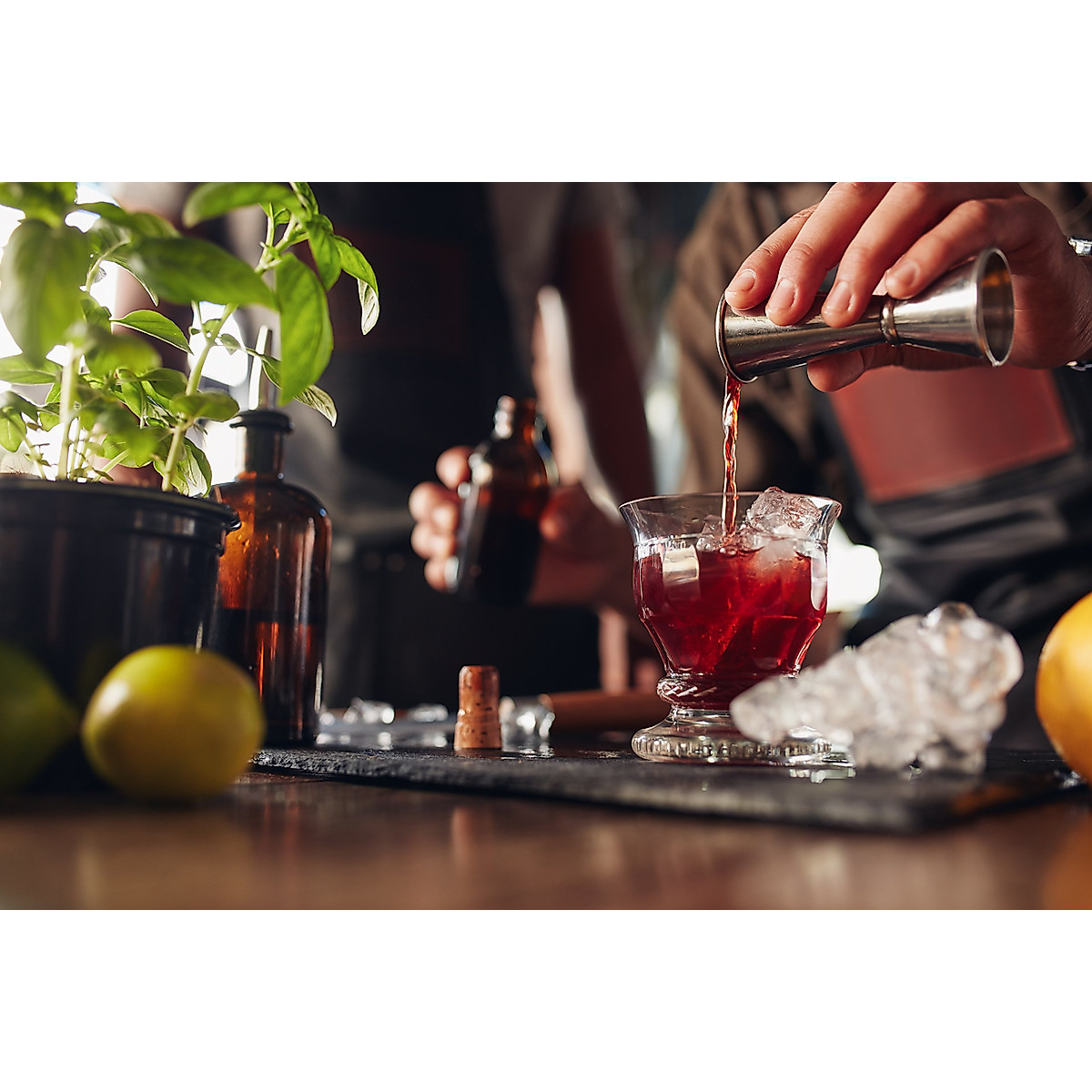 HIC Kitchen Japanese-Style Double Cocktail Jigger, 18/8 Stainless Steel, 4.75-Inches, 0.5-Ounce to 2-Ounce…