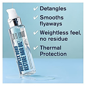 Boldplex 7 Hair Oil for Dry & Damaged Hair - Adds Shine, Strengthens, Smooths Split Ends & Frizz, Moisturizes & Nourishes. Weightless Hair Treatment Oil For Curly, Frizzy & Coarse Hair - 3.38 FlOz