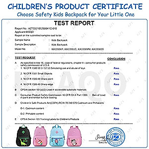 Kasqo Kids Backpack, 14" Toddler Backpack for Little Boys and Girls Kindergarten Preschool Bookbag With Chest Strap, Blue Mermaid