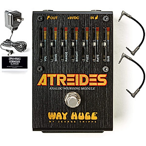 Briskdrop Way Huge WHE900 Atreides Analog Weirding Module Pedal Bundle with Dunlop ECB003 Power Supply & Patch Cables, WHE900-ECB003