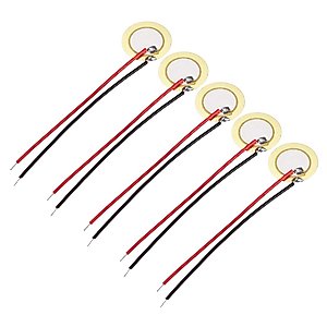 uxcell 5 Pcs Piezo Discs 15mm Acoustic Pickup Transducer Microphone Trigger Element CBG Guitar