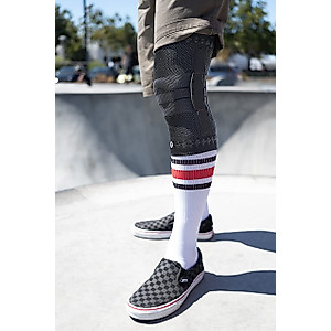 Old Bones Therapy Knee Brace | Knitted Compression Knee Sleeve with Hinges and Support for Knee Pain Relief | Perfect for Sports, Arthritis, Post Surgery Recovery, Stability, Protection (Medium, Black - 1 Pack)