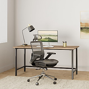 ErGear Office Chair, Ergonomic Office Chair, High Back Desk Chair with Headrest and 5D Flip-up Arms, Adjustable Lumbar Support Computer Chair, Swivel Mesh Chair