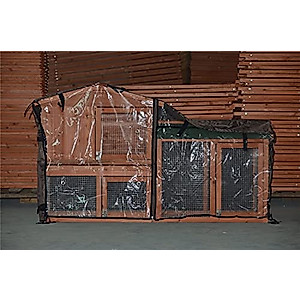 BUNNY BUSINESS Rabbit Hutch Covers Over 20 Types Rabbit Hutches Rabbit Run Cover (Grove-UNI)