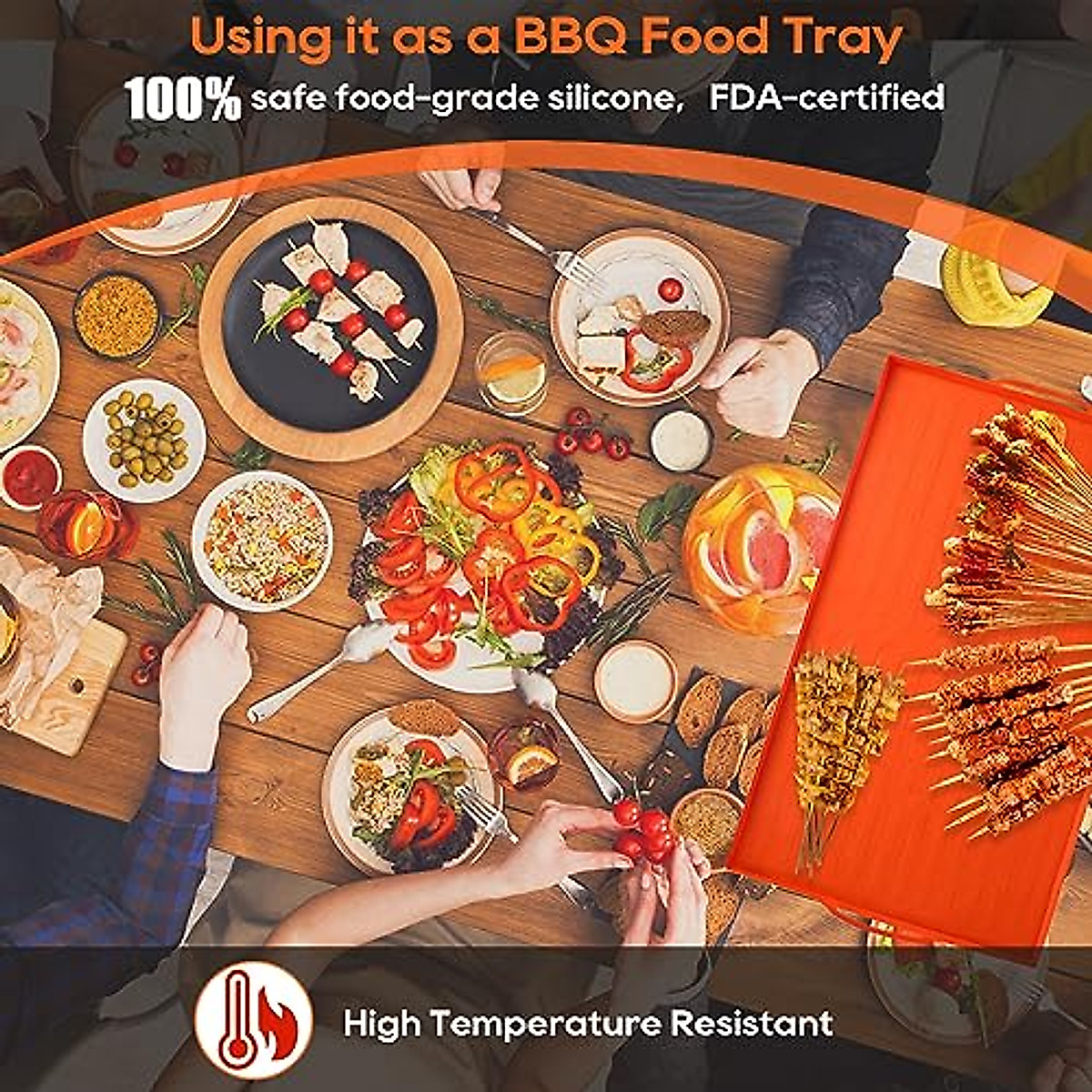 28 Inch Silicone Griddle Mat for Blackstone,Food Grade Griddle Buddy Mat for Blackstone Griddles Grill Outdoor,400°F Heat Resistant/Reusable/Easy to Clean, All Seasaon Cooking Protective