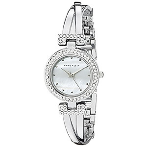 Anne Klein Women's AK/1869SVST Analog Display Japanese Quartz Silver Watch Set