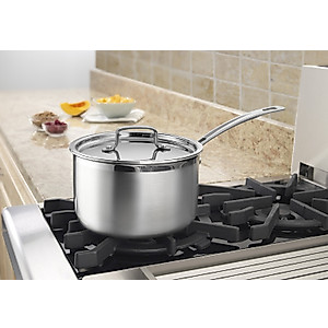 Cuisinart Stainless Steel Cookware 4-Quart Skillet, 1.5 Quart Saucepan and Cover Set