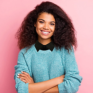 Women's Fake Detachable Dickey Collar Diamond Pearl Lace Fake Half Shirt Collar (Black)