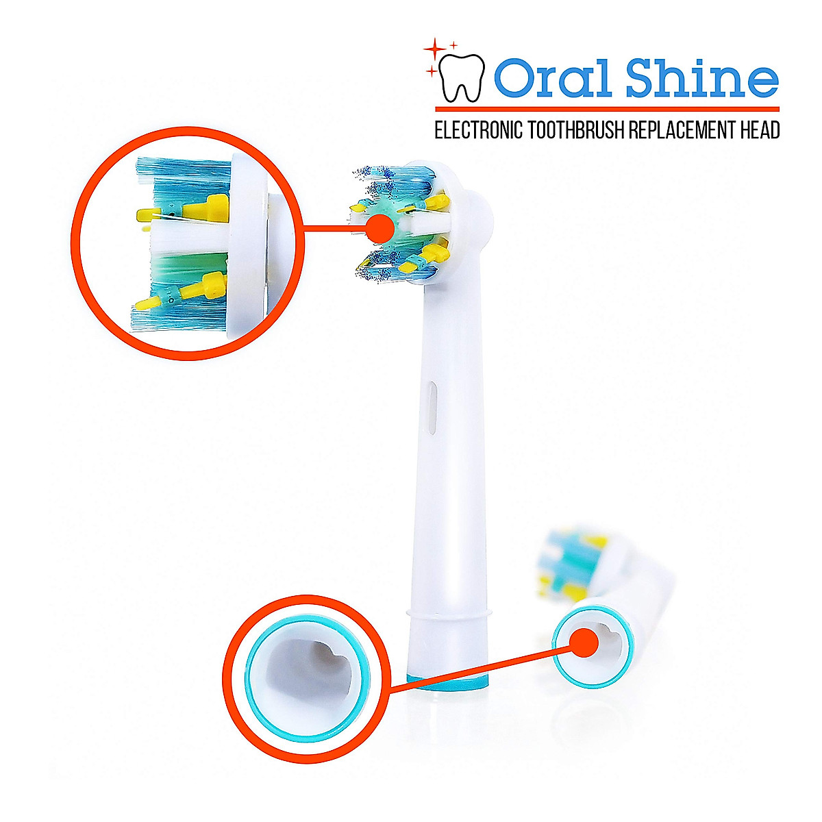 The Best Oral B Electric Toothbrush Replacement Heads | Remove Plaque & Decrease Gingivitis | Oral B Replacement Heads | 4 Regular Oral B Electric Toothbrush Heads + 4 Free Soft Brush Oral B Heads (8)