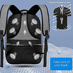 LIBENED Backpack for Women Men, School Backpack for Teen, Laptop Mochila with USB Charging Port, 15.6 Inch Waterproof Backpack for Business, College and Travel, Grey