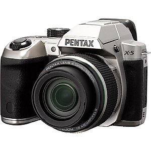 Pentax X-5 silver 16 Digital Camera with 26x Optical Image Stabilized Zoom with 3-Inch LCD (Silver)