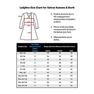 ladyline Womens Rayon Hakoba Schiffli Embroidered Tunic Top Chikan Work Short Kurti Kurta (White-40