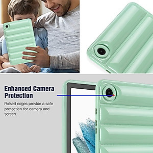 Tablet Case Cover Tablet Case Compatible with Samsung Galaxy Tab A8 10.5 inch 2021 (SM-X200/X205),Ultra Thin Lightweight Full Protective Cover Drop-Proof Shock-Proof Case for Tablet (Color : Green)