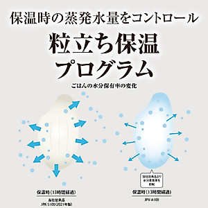 TIGER JPV-A100 Pressure IH jar rice cooker freshly cooked earthenware heat storage 5.5 cups coat pot 100V Only Japan Import (Black)