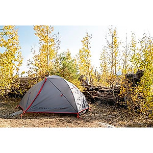 ALPS Mountaineering Helix 1-Person Tent, Charcoal/Red