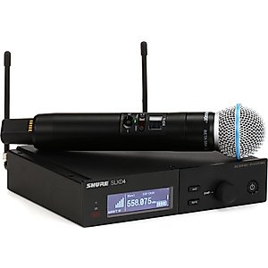 Shure SLXD24/B58 Wireless Microphone System with BETA58A Handheld Vocal Mic, SLXD24/B58-J52