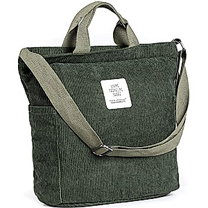 WantGor Large Tote Bag for Woman, Women's Crossbody Shoulder Handbags Big Capacity Shopping Bag (Dark Green)